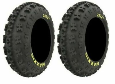 (Pair) 2 Maxxis Razr2 Front ATV Tires 22x7x10 22x7-10 6 ply NO YELLOW ...