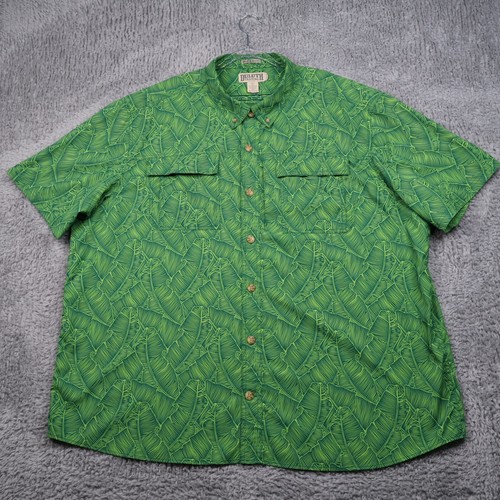 DULUTH TRADING Shirt Mens 3XL Action Standard Fit Short Sleeve Leaves ...