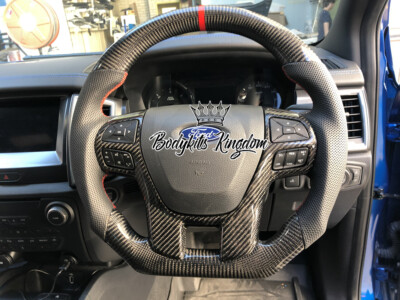 Ford Ranger px 2 px 3 carbon fiber steering wheel paddle shifter body ...