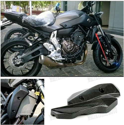 Carbon Fiber Water Tank Protection Cover Fits For Yamaha MT07 FZ07 2013 ...
