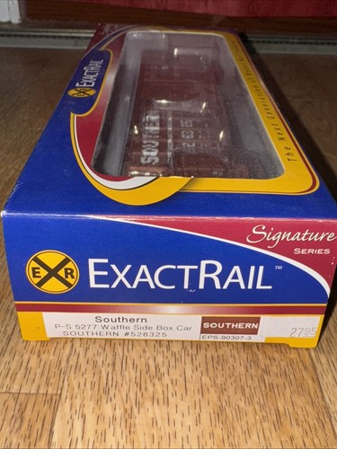 ExactRail Signature Series HO Southern Waffle Side Box Car #528325 New ...