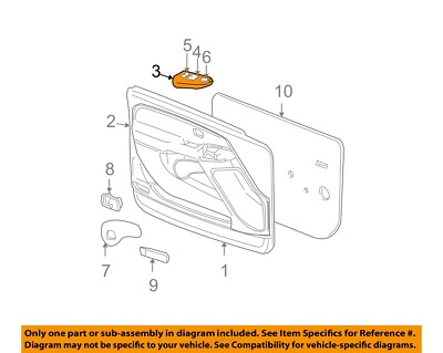GM OEM Front Door-Switch Bezel Left 89045129 | eBay