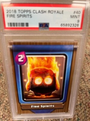 2018 Topps Clash Royale Card Fire Spirits PSA 9 first graded ever | eBay