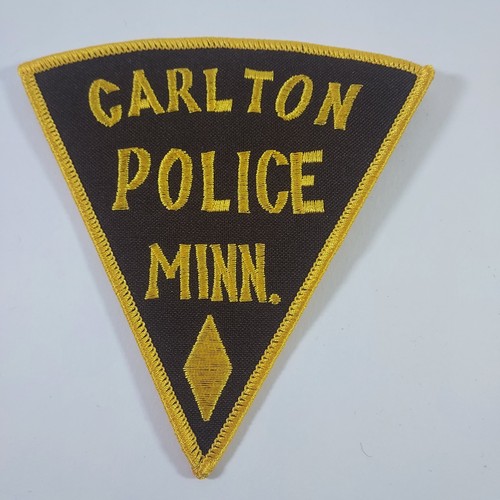 Carlton Minnesota Police Patch – Vintage Gold on Black Shoulder ...