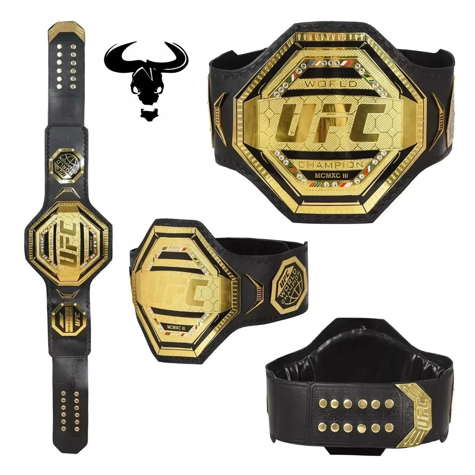 Ufc Legacy World Champion Title Belt 2mm Brass Plates Replica Adult ...