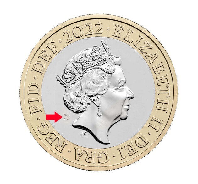 2022 Memorial £2 Two Pound Coin Royal Mint - Privy Mark Brilliant ...