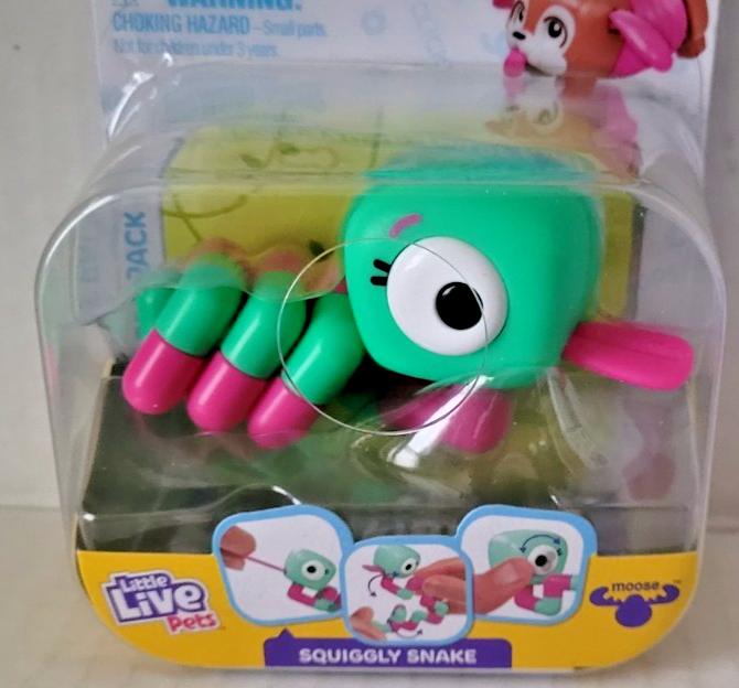 Little Live Pets Squirkies Squiggly Snake Sensory Toy Fidget Green ...