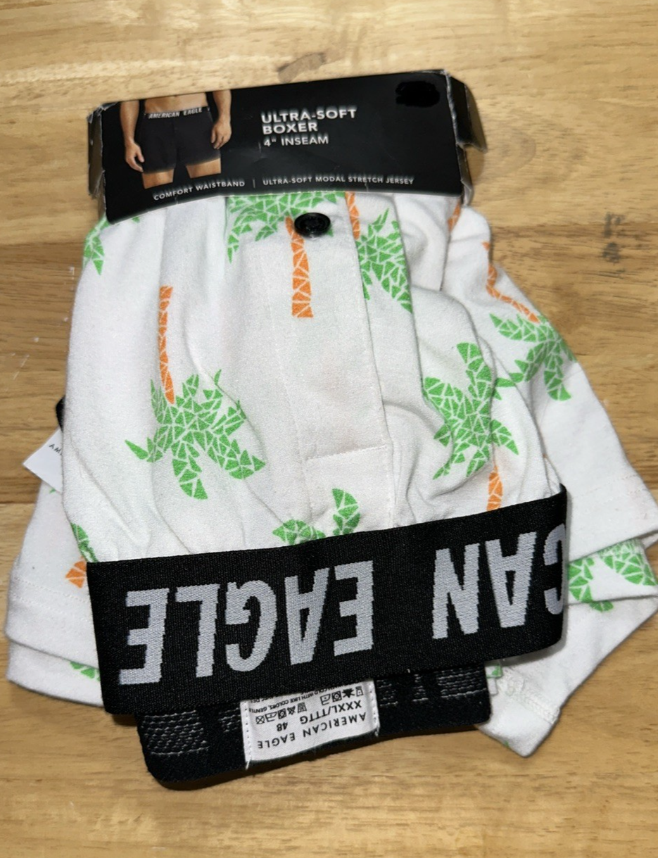 American Eagle Outfitters Men's XXXL Ultra Soft Boxer Shorts Palms ...