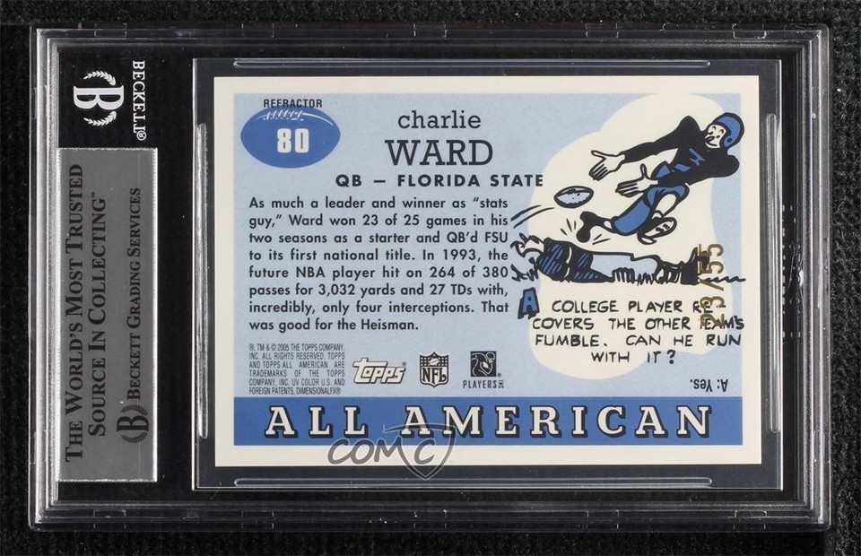 BAS 2005 Topps All American Retired Edition Chrome Refractor /55 ...