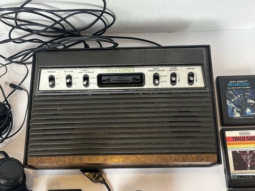 Atari CX2600 Sears Video Arcade Tele-Games Console 6 Switch 4 Games | eBay