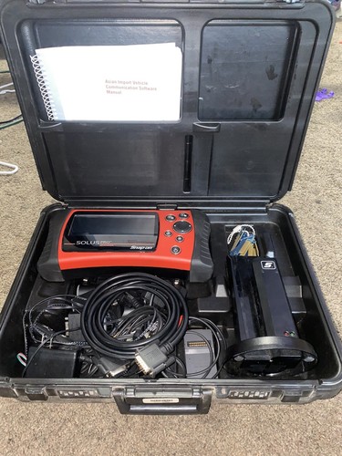 SNAP ON SOLUS PRO DIAGNOSTIC SCANNER 15.2 PLUGS KEYS CABLES BATTERY ...