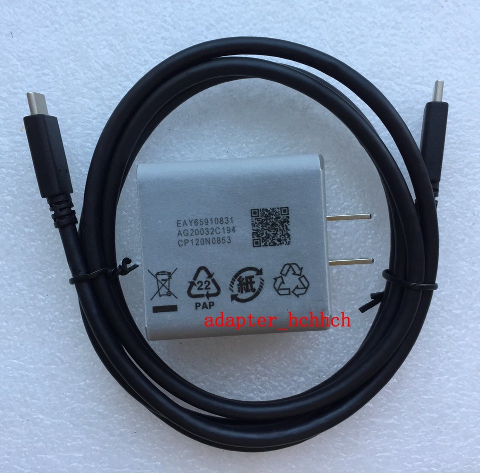 New Original LG 65W Fast Charger&USB-C Cable for LG gram 15Z90R-P ...
