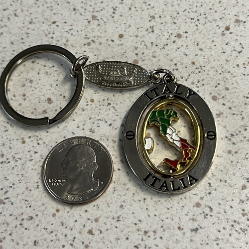 Venezia Italia Italy Country Shape Spinner Souvenir Keychain Key Ring ...