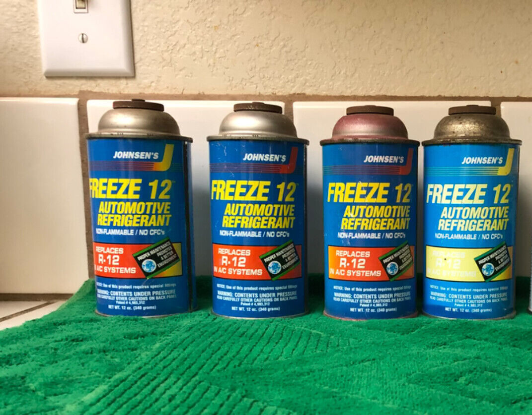 2 Johnsen's Full 12oz Freeze 12 Refrigerant Replaces R12 for sale ...
