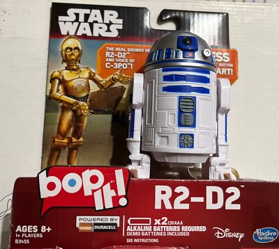 Hasbro Disney Star Wars R2D2 Bop It Real Sounds R2-D2 & Voice Of C-3PO ...