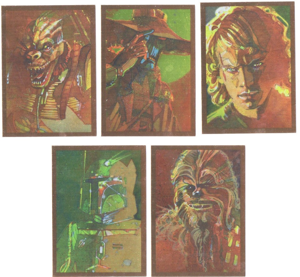 2012 Star Wars Galaxy Series 7 Bronze Foil Insert Cards 1-15 YOU-PICK ...