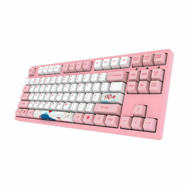Akko World Tour Tokyo 87-Key Wired Gaming Mechanical Keyboard - Pink ...