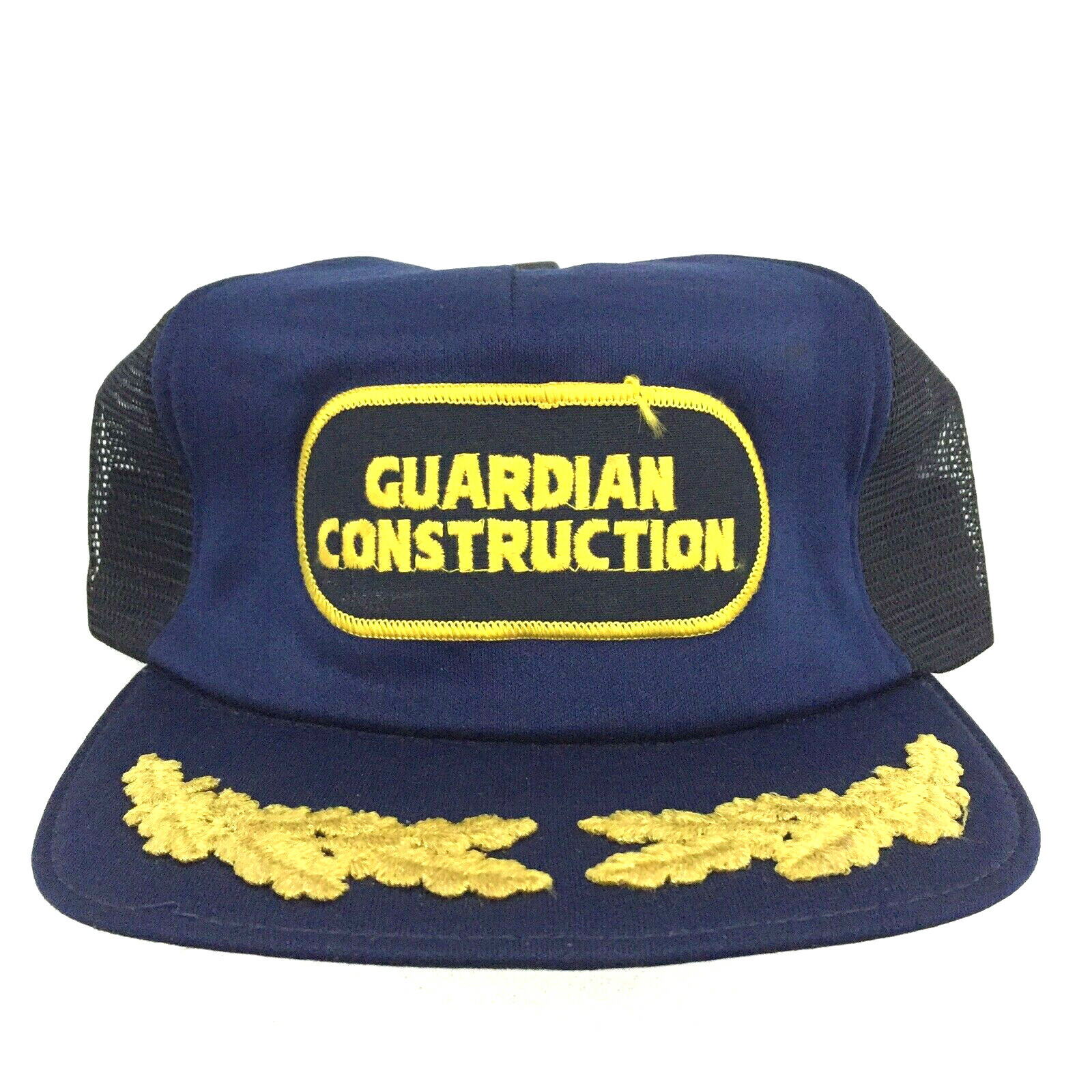 Vtg Guardian Construction Patch Hat Logo Mesh USA Sna… - Gem