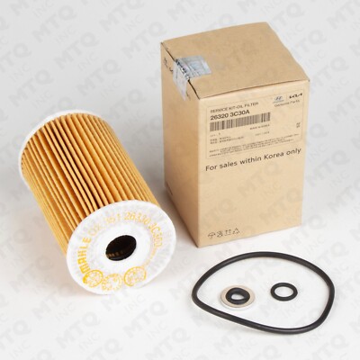 New Hyundai Kia Oil Filter 26320-3C30A/26320-3C300 | eBay