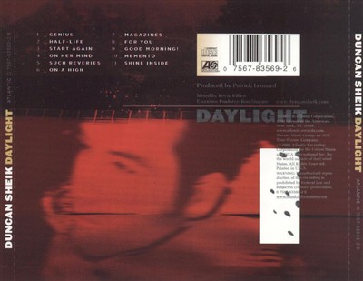 DUNCAN SHEIK - DAYLIGHT NEW CD 75678356926| eBay