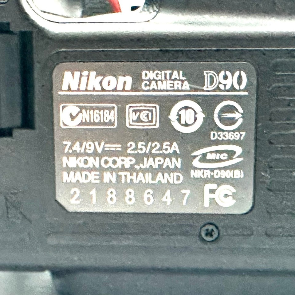 [TOP Mint] Nikon D90 12.3MP SLR Camera Body (Shutter Count:7363) #187A ...