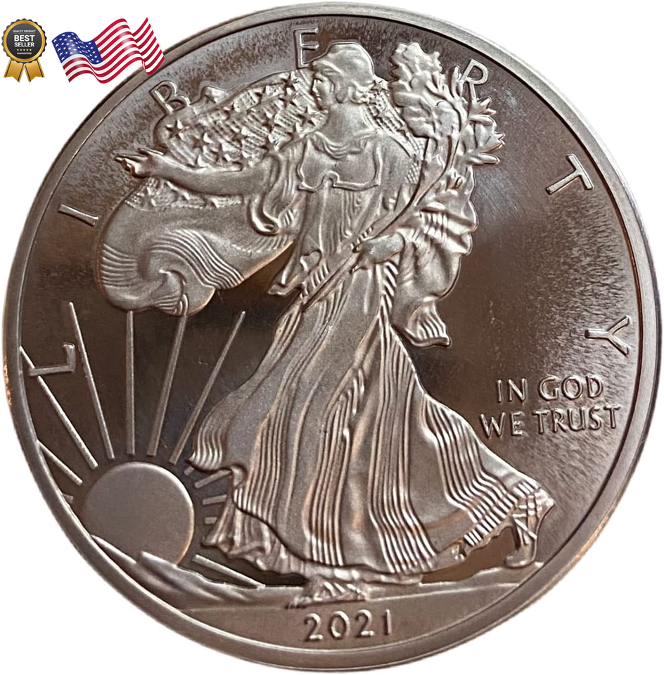 2021 1 Ounce OZ .999 Fine Solid Titanium USA American Liberty Eagle ...