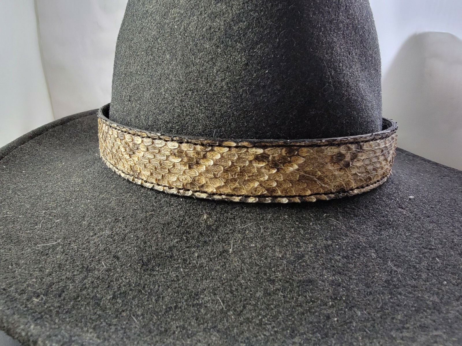 RATTLESNAKE skin hat band band adjustable NWOT Western cowboy cowgirl ...