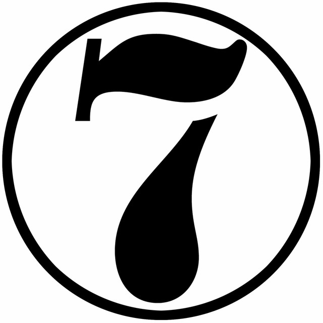 22" X 22" Car Truck Van Circle Number 7 Racing Graphic Door Vinyl Decal ...