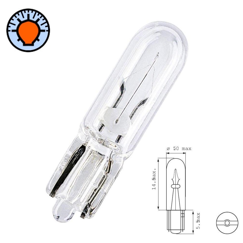 BULB 12V 2.3W T5 W2x4.6D WEDGE INSTRUMENT PANEL LIGHT LAMP BULB 12V 2.3W T5 W2x4.6D WEDGE INSTRUMENT PANEL LIGHT LAMP
