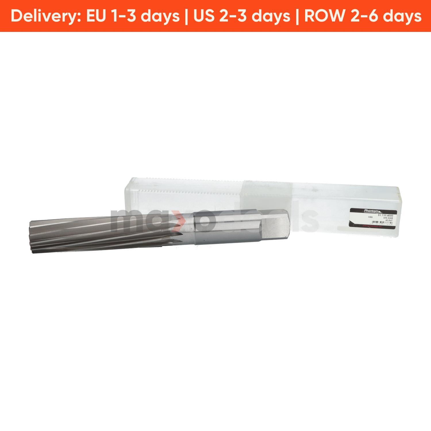 Phantom 51.110.4000 Hand Reamer DIN 206-B H7 40 mm New NFP | eBay