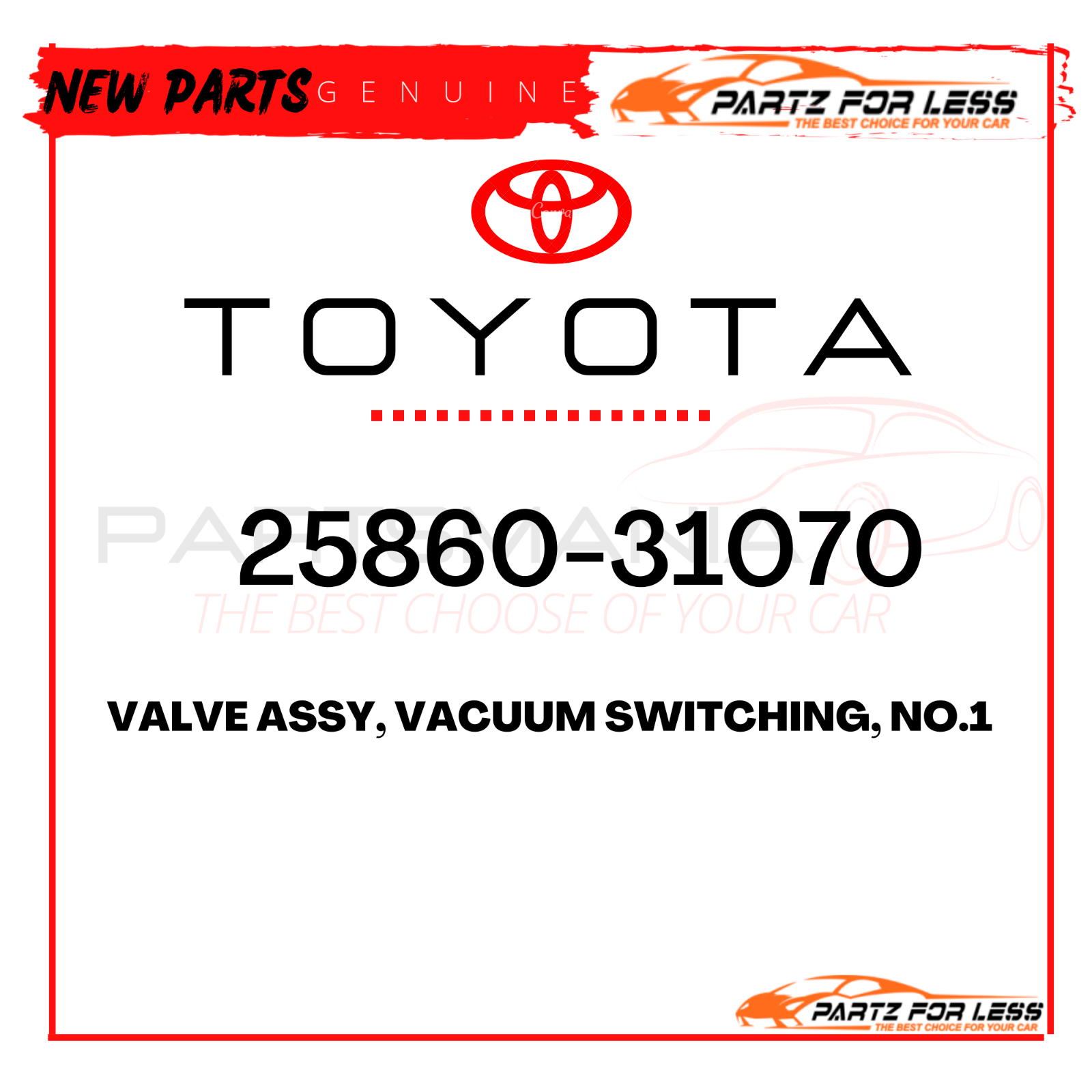 25860-31070 Genuine OEM Toyota Lexus Vacuum Switching Valve Purge ...