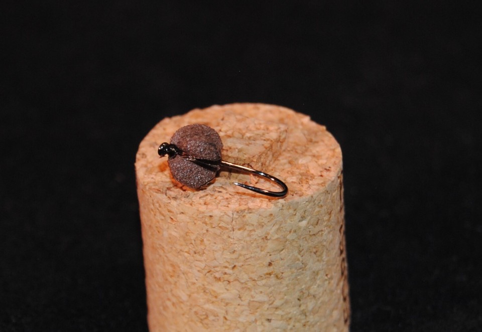 Pellet Fly Fish Biscuits Brown Fly Fishing Flies Half Dozen (6) Size 12 ...