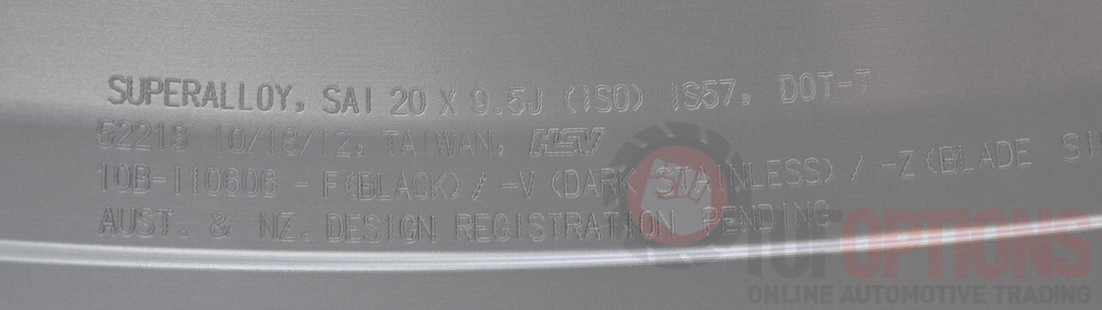 SET OF 4 GENUINE HSV E2 SV Performance 20x8.5 & 20x9.5 BLADE SILVER ...