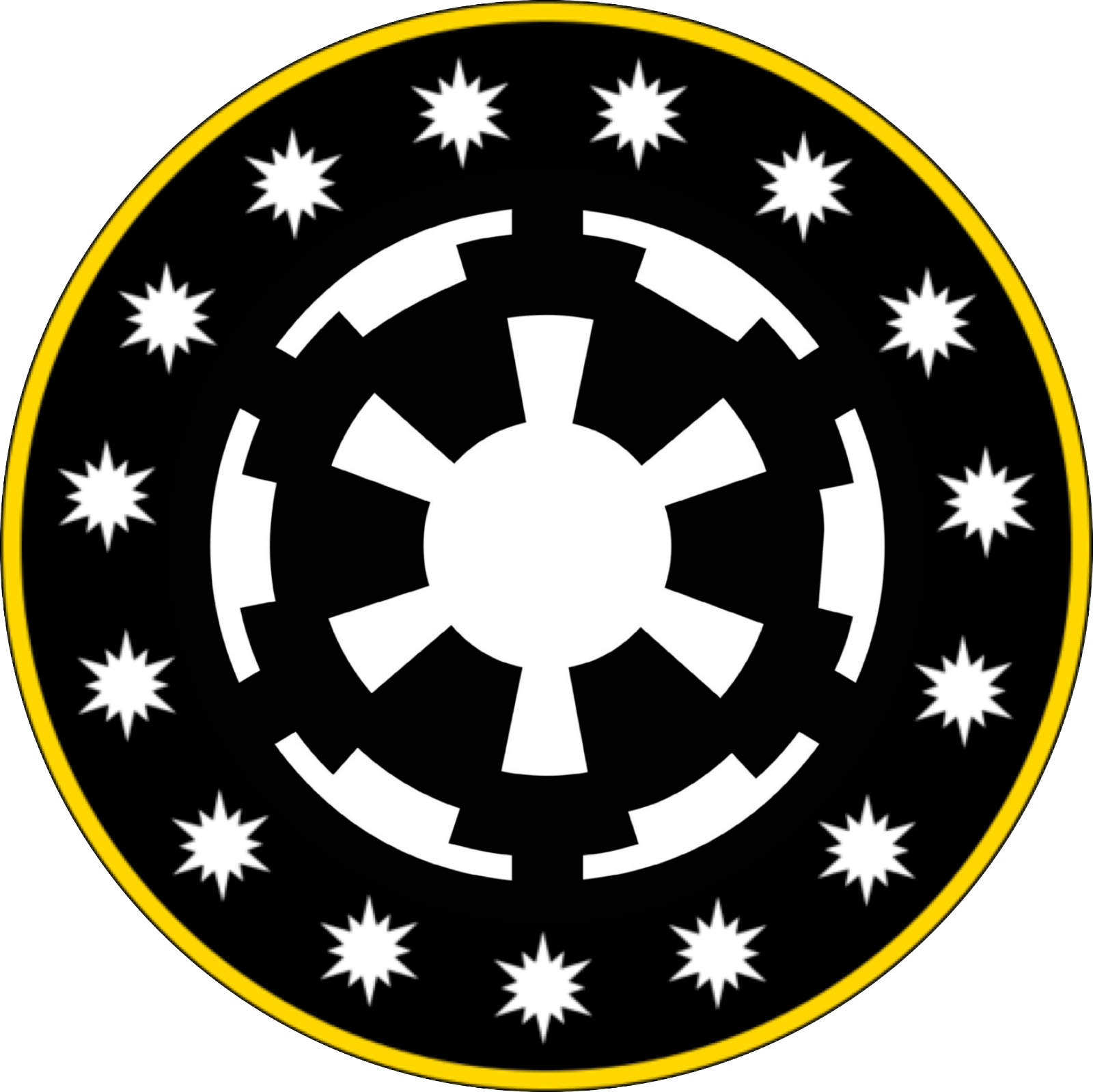 Galactic empire sticker logo star wars skate cell laptop bumper vinyl ...