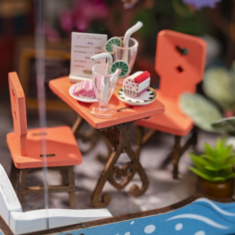 Rolife DIY Modern Mini Wooden Dollhouse With Furniture Miniature House ...