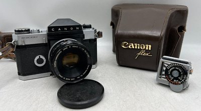 Canon Canonflex R2000 35mm SLR Film Camera w/ R 50mm f1.8 / Case ...