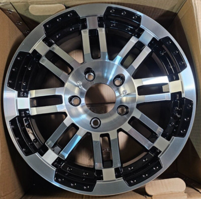 (QTY 1) Vision Warrior 375 Gloss Black Machined Face Wheel Rim 16x8 ...