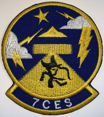 USAF 7th Civil Engineering Sq Patch Hook & Iron-On Repro New A65 | eBay