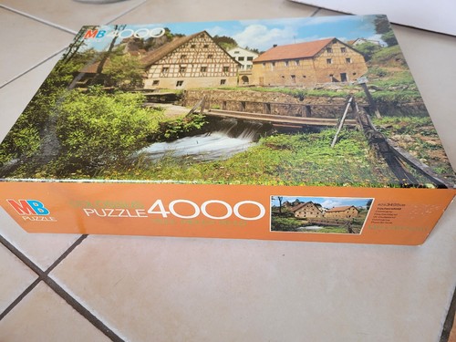 Puzzle MB COLOSSUS 4000 pièces. TÚCHERSFELD GERMANY Pont de bois réf ...