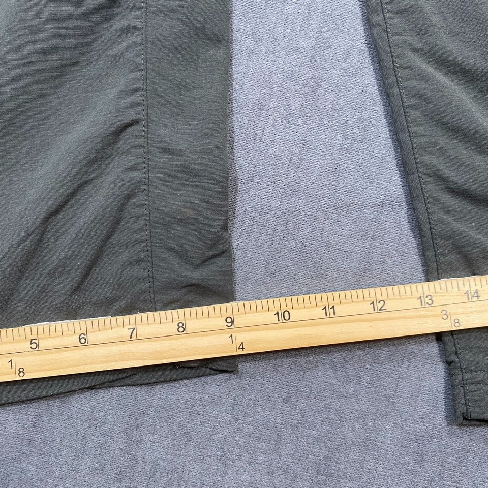 Rei Co-Op Mens Gray Hiking Pants 34W 30L Lightweight Nylon Blend Zip ...