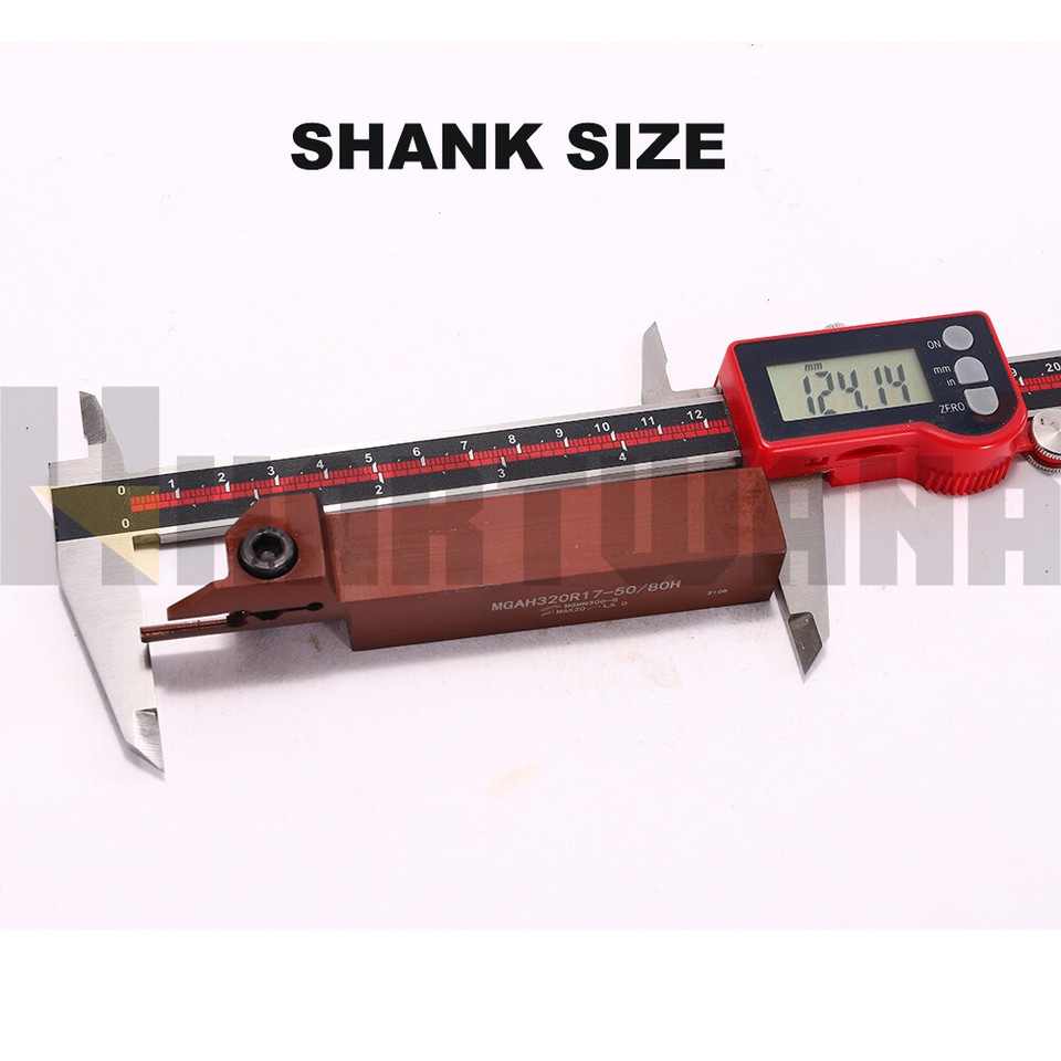 Lathe Grooving Holder Face Grooving Tool 50/80 With Carbide Inserts ...