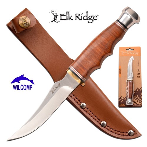 ELK RIDGE ER-200-28LBR OUTSKIRT - FIXED BLADE KNIFE - outdoor, camping ...