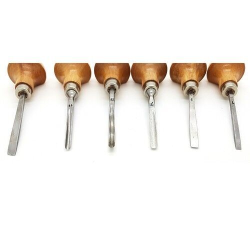 580006 Stubai 6 Piece Palm Wood Carving Tool Set | eBay UK