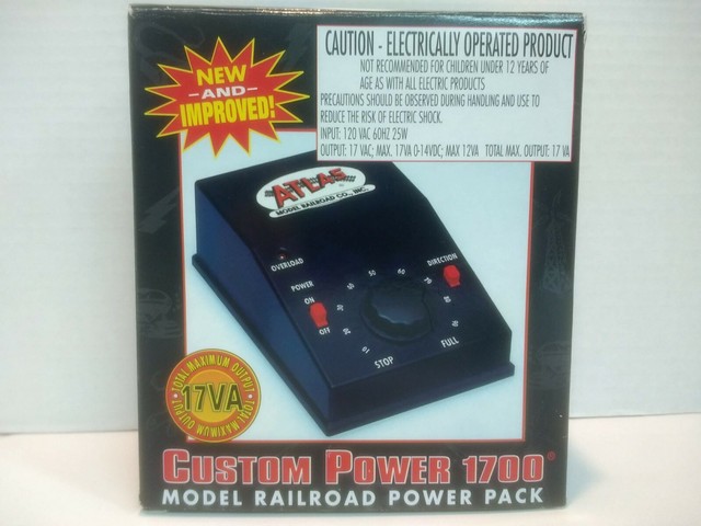 Lightly #310 Atlas 17va Costom Power 1700 Model Railroad Power-pack for ...
