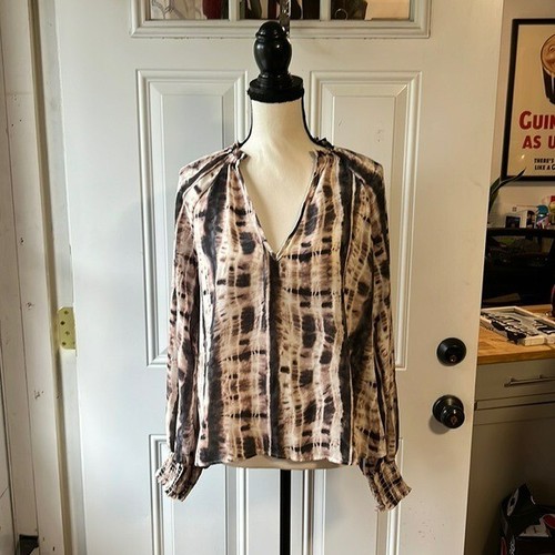 NWT ALLISON JOY Blair Tie Dye Blouse - Size Medium | eBay