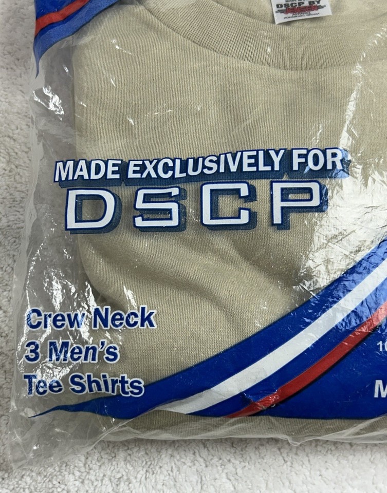 NEW USGI Jensen Activewear 3 Men's Crew Neck T Shirts DSCP Sand XL 46-48 *READ* | eBay