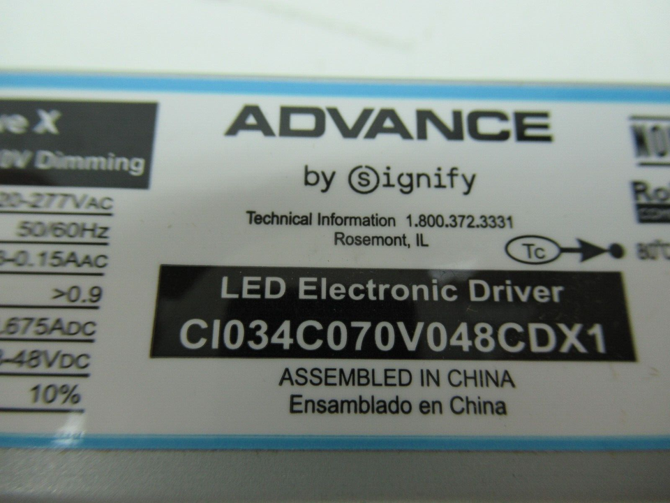 LED Electronic Driver C1034C070V048CDX1 Advance by Signify | eBay