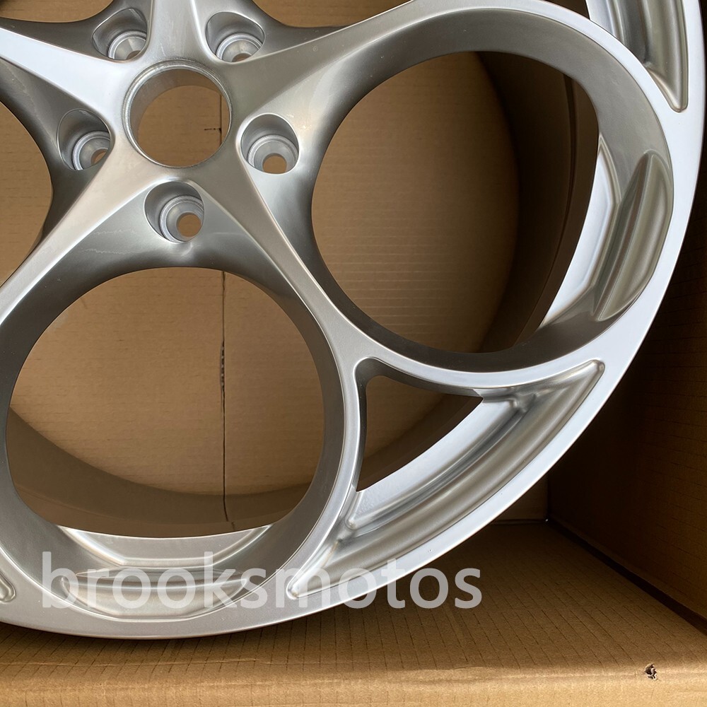 FOR ALFA ROMEO GIULIA 19" HYPER SILVER FORGED SQUARE WHEELS RIMS 19X8.5 ...