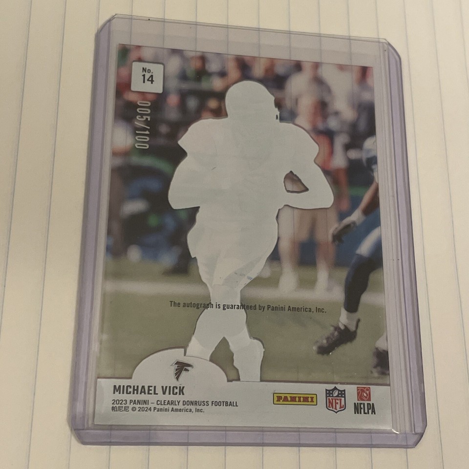 2023 Donruss Clearly Retro Michael Vick Auto 005/100 | eBay
