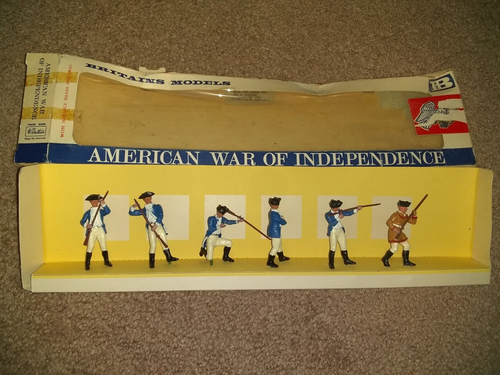 Britains models figures american war of Independence vintage in package ...